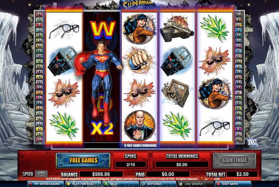 Die legendäre Slot Superman von Cryptologic findest du im Casino Club!